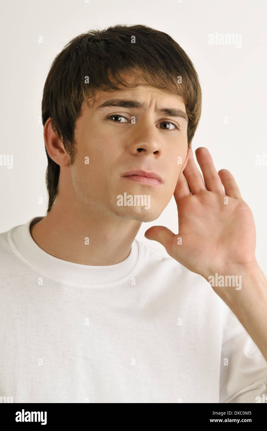 Straining To Hear High Resolution Stock Photography and Images - Alamy