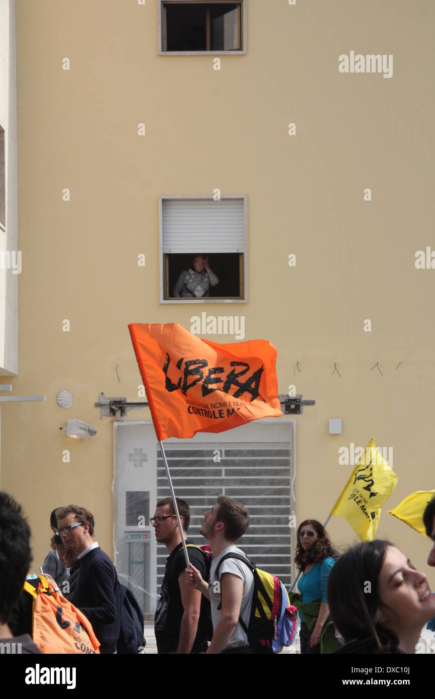 Latina, Italy. 22nd March 2014. Libera Day of Memory and Commitment to ...