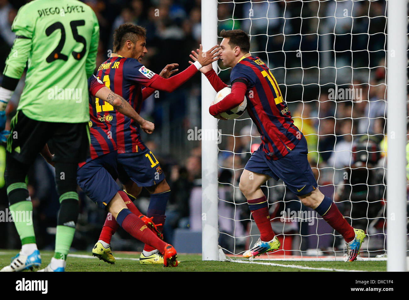 Madrid, Spain. 23rd March 2014. La Liga football, Real madrid versus ...