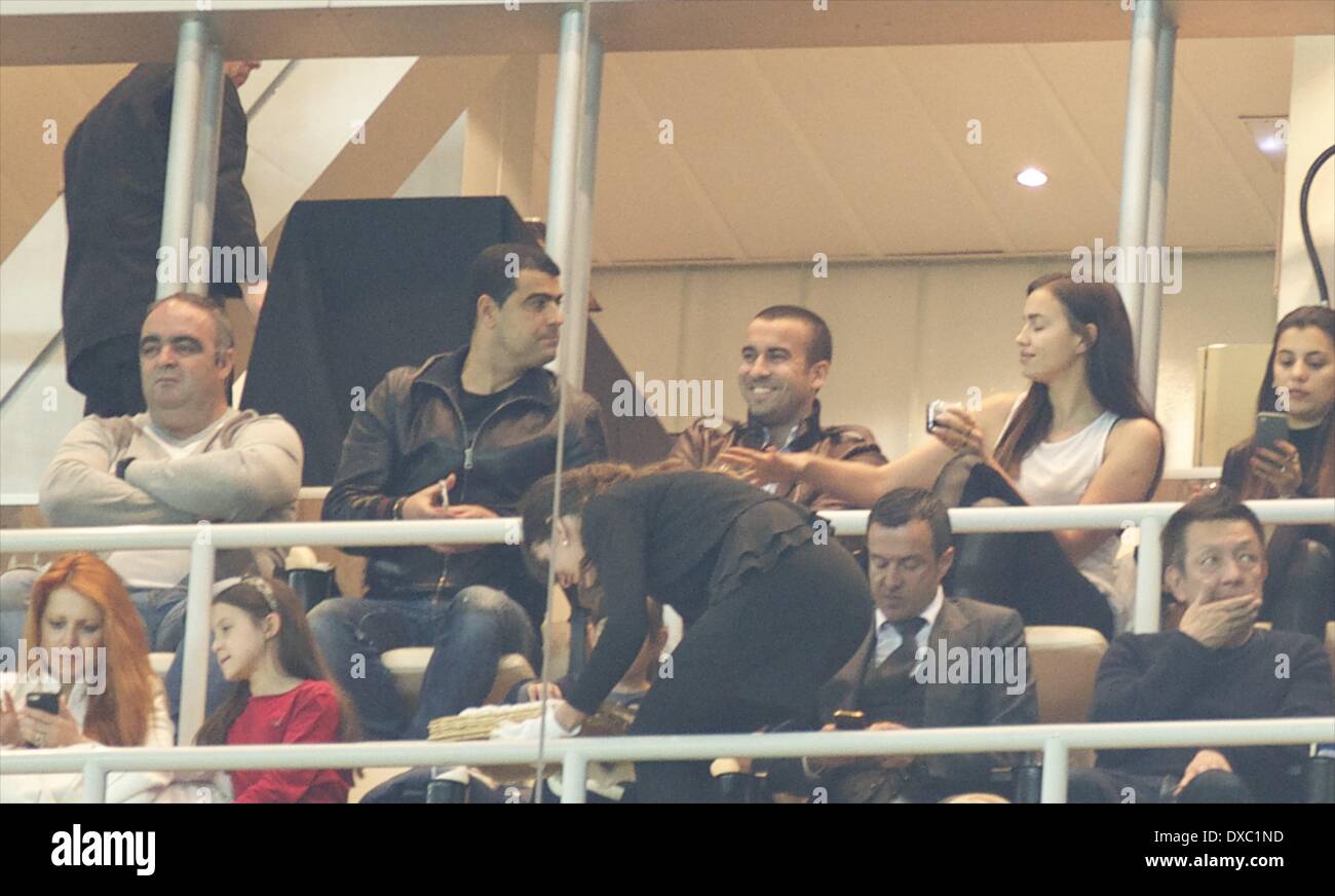 Madrid, Spain. 23rd Mar, 2014. Irina Shayk during Real Madrid vs. F.C ...