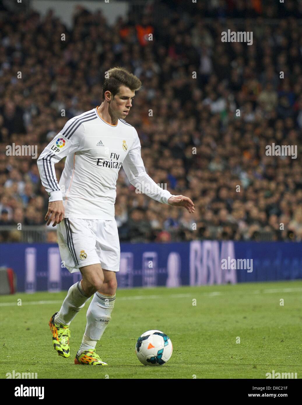 Madrid, Spain. 23rd Mar, 2014. Gareth Bale in action during Real Madrid ...