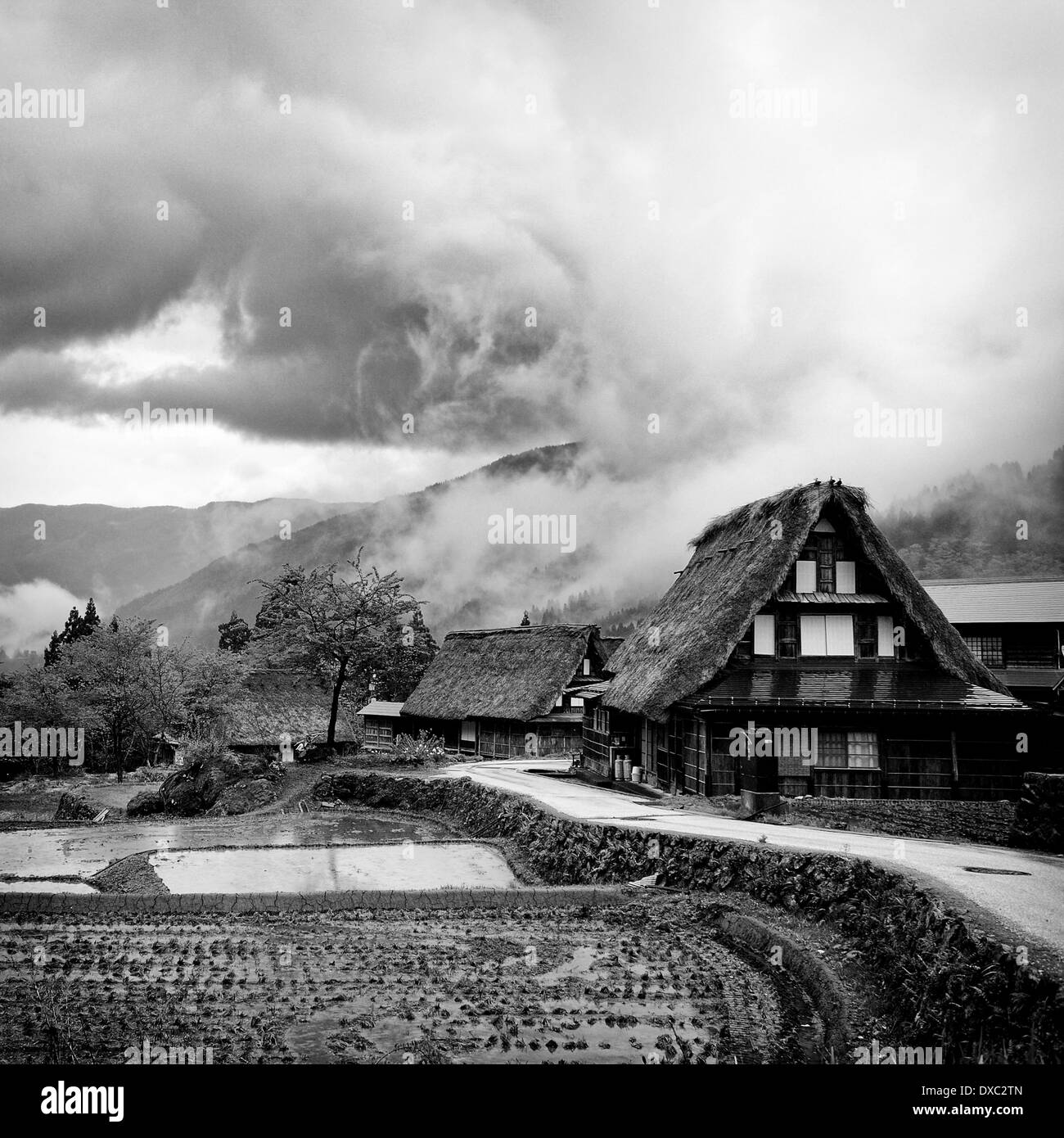 Front view traditional day Black and White Stock Photos & Images - Alamy