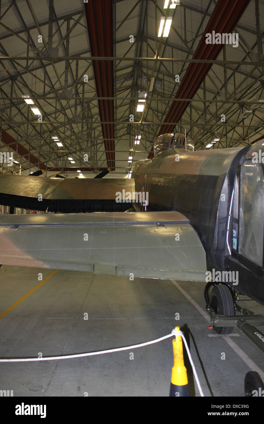 The Battle of Britain Memorial Flight Hanger at RAF Coningsby houses ...