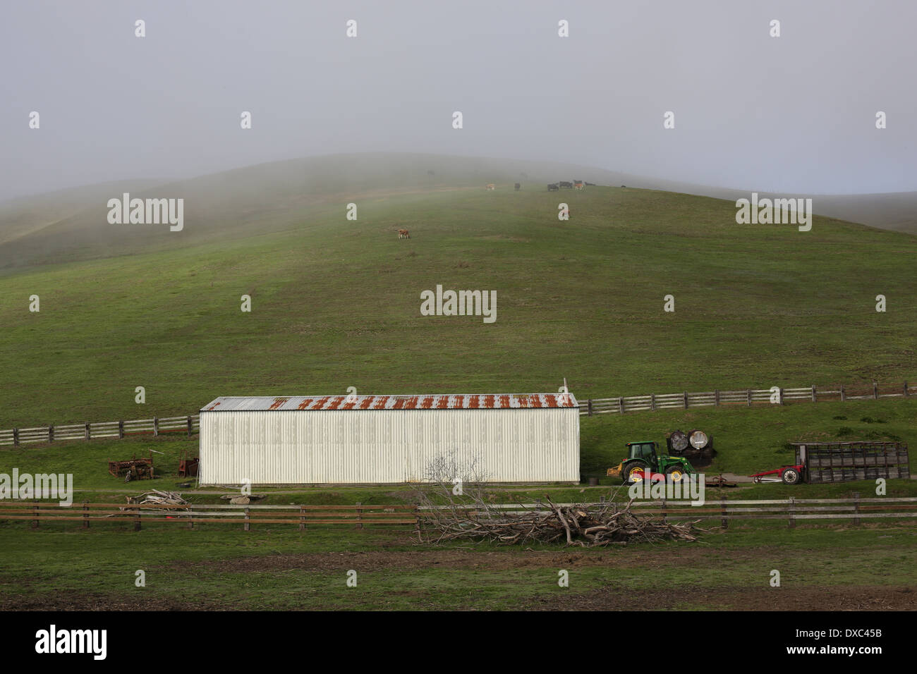 Part of a small farm in northern California Stock Photo - Alamy