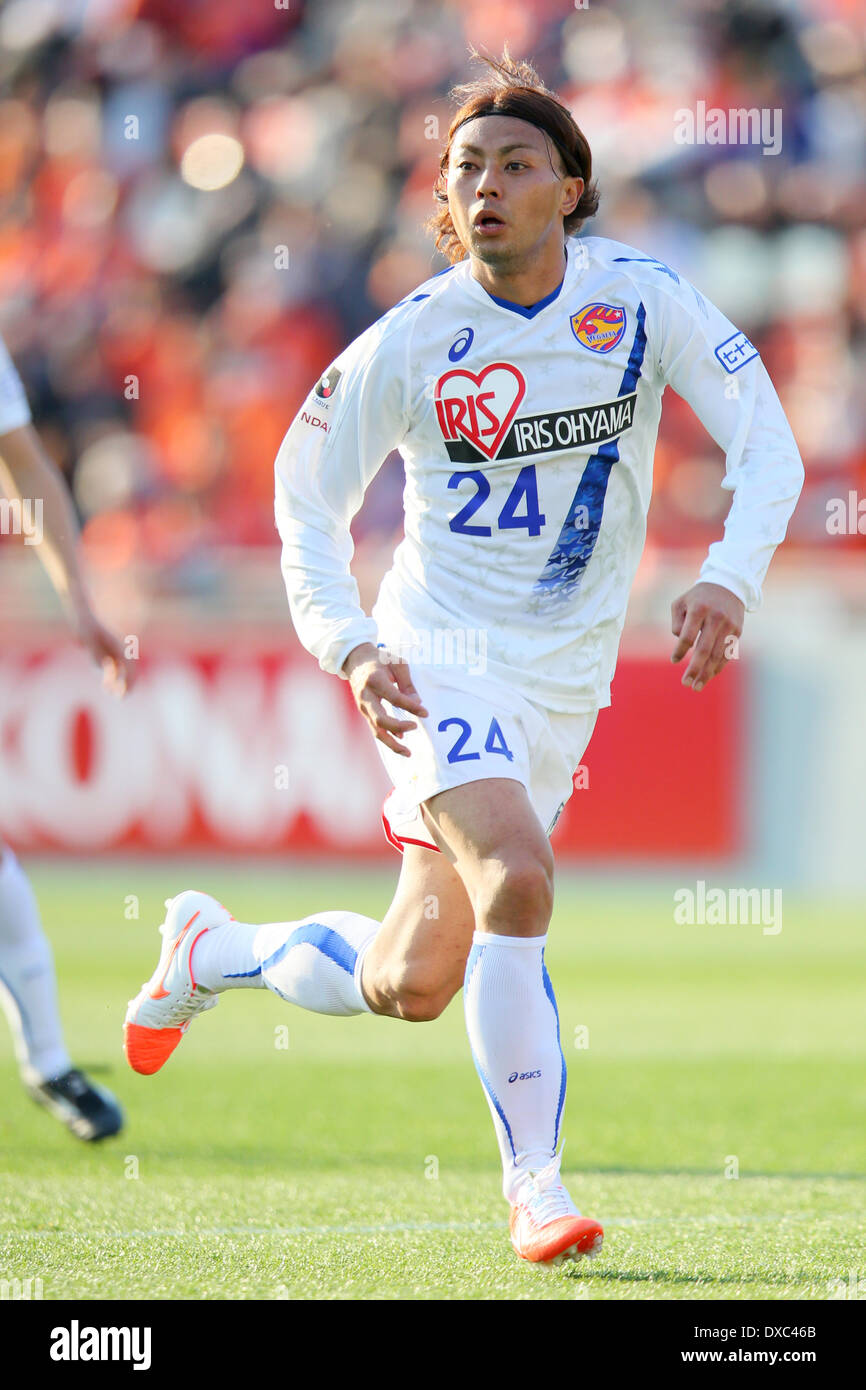Nack 5 Stadium, Saitama, Japan. 23rd Mar, 2014. Shingo Akamine (Vegalta ...