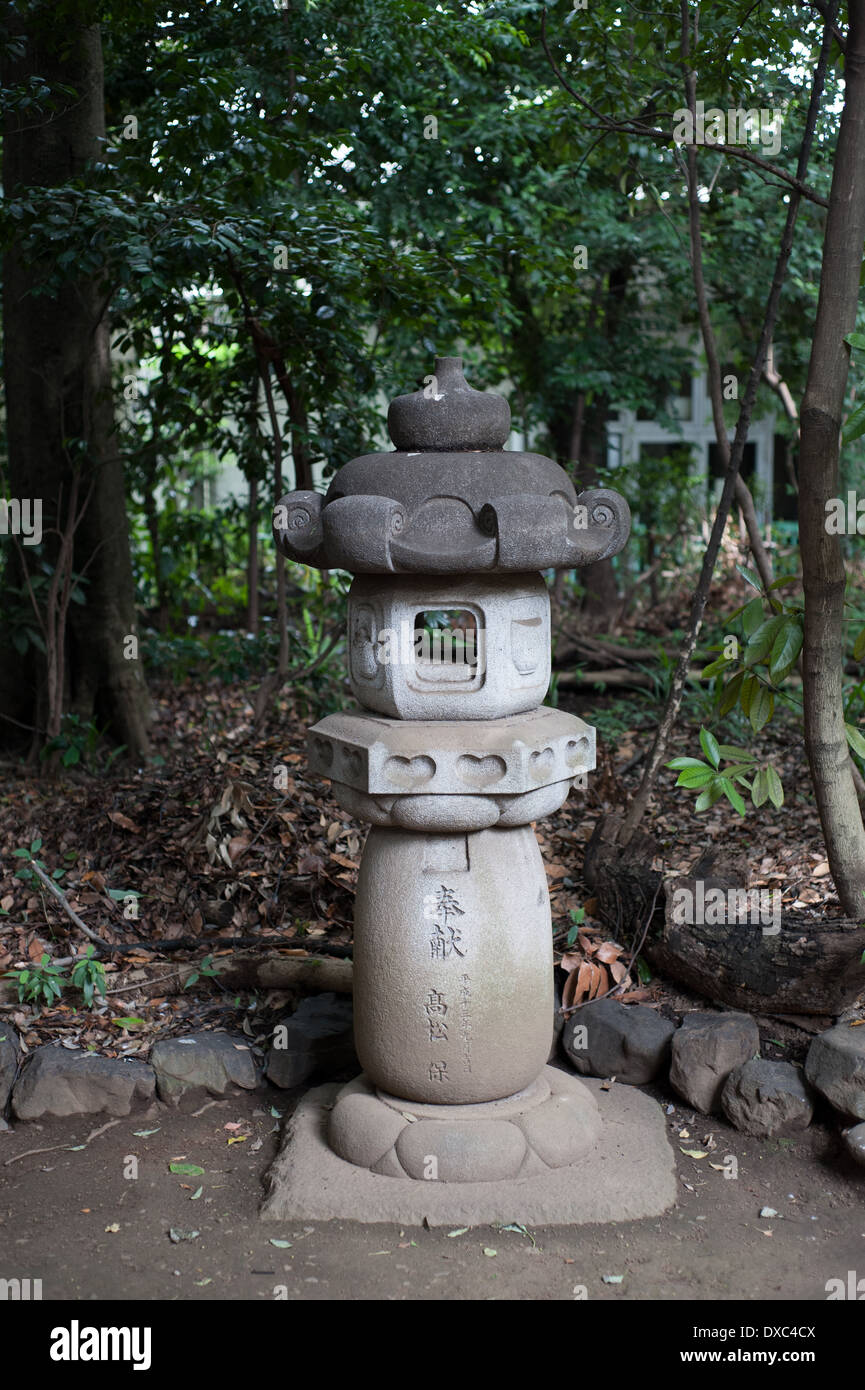 Stone pillar at Hikawa Shrine, Tokyo, Japan Stock Photo - Alamy