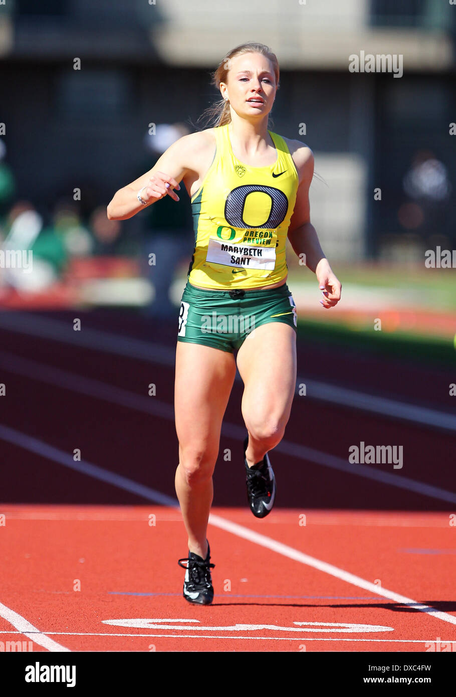 Eugene, OR, USA. 22nd Mar, 2014. March 22, 2014: Marybeth Sant competes ...