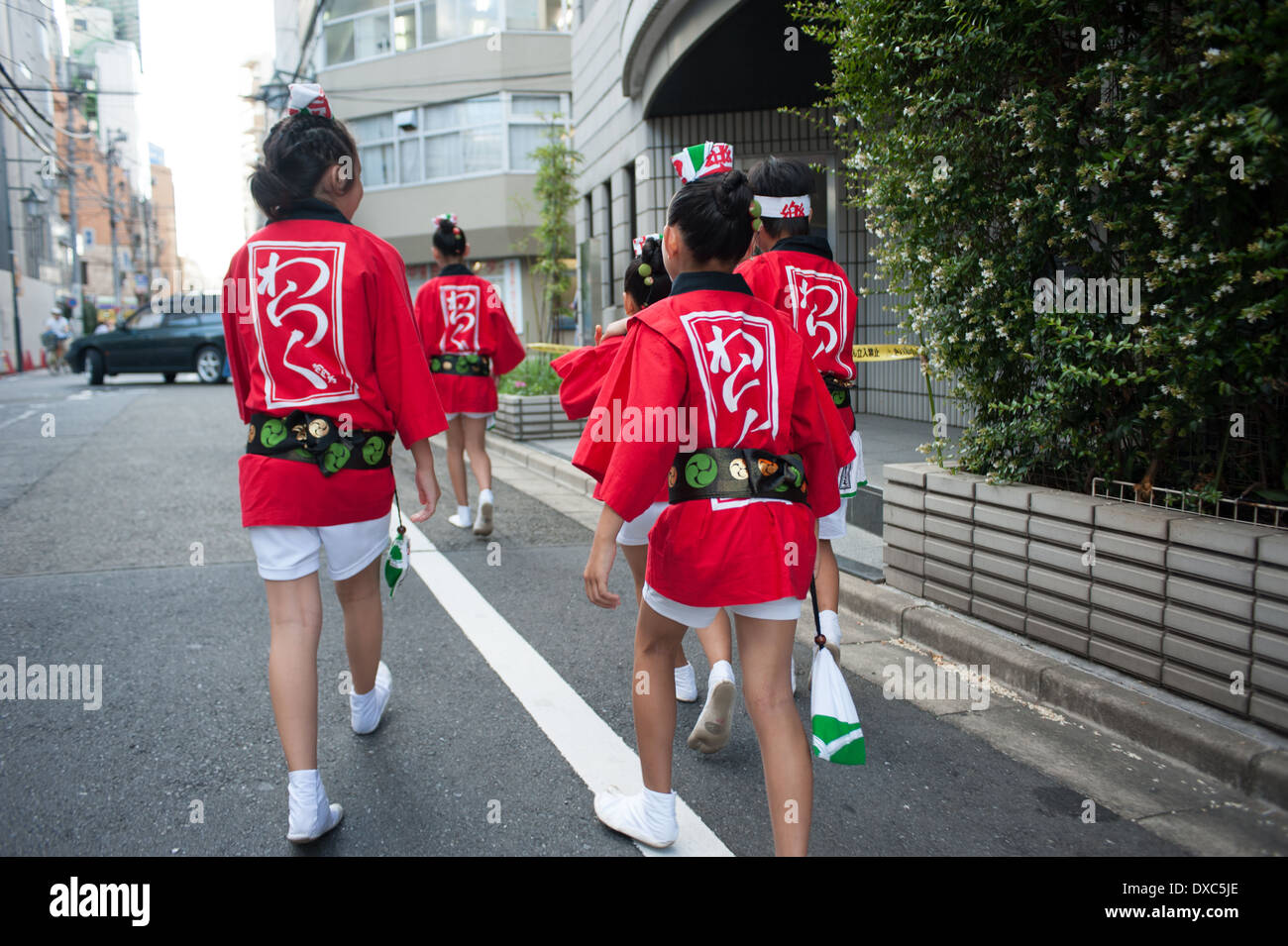 Japanese performers at Koenji Awaodori festival in Tokyo, Japan Stock ...
