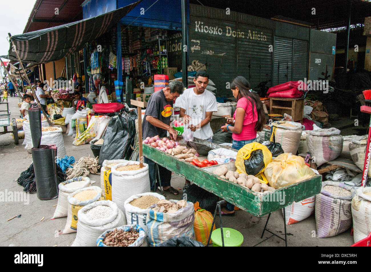 Central Market in Chulucanas. Piura, Peru Stock Photo - Alamy