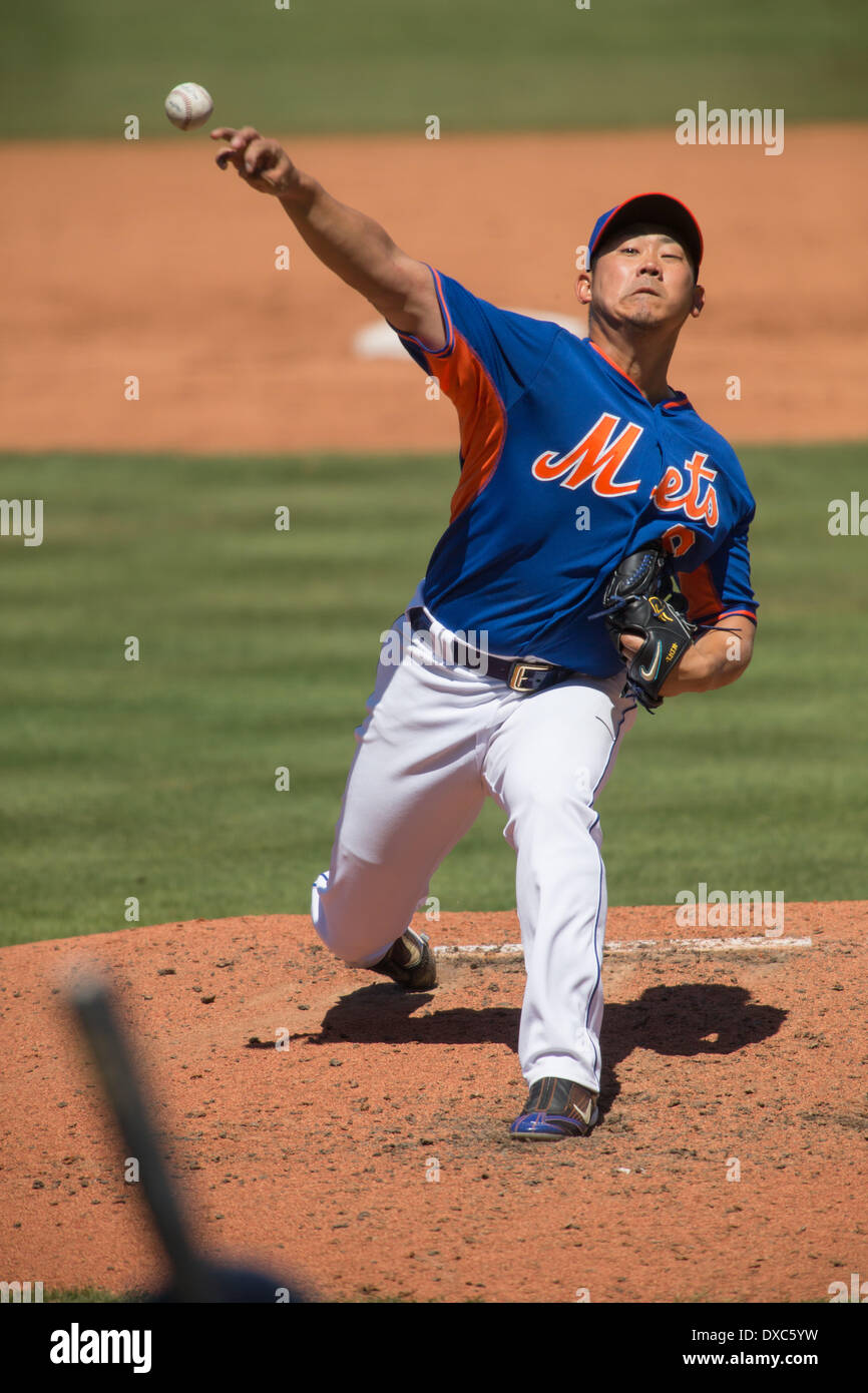 Port St. Lucie, Florida, USA. 18th Mar, 2014. Daisuke Matsuzaka (Mets ...