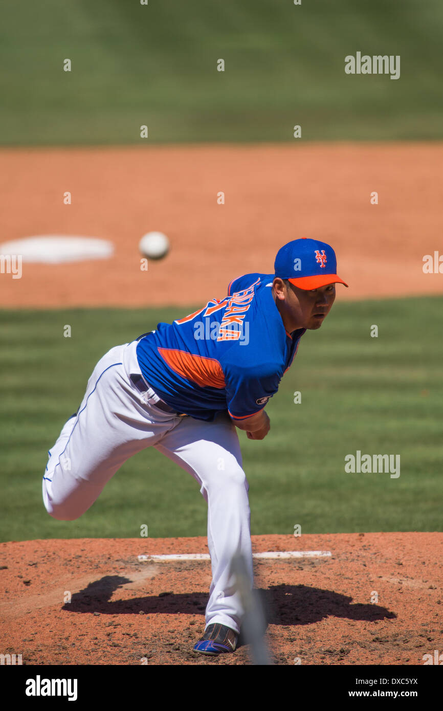 Port St. Lucie, Florida, USA. 18th Mar, 2014. Daisuke Matsuzaka (Mets ...
