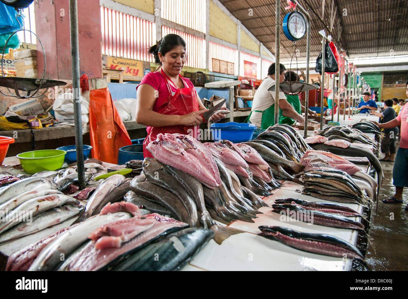 Central Market in Chulucanas. Piura, Peru Stock Photo - Alamy