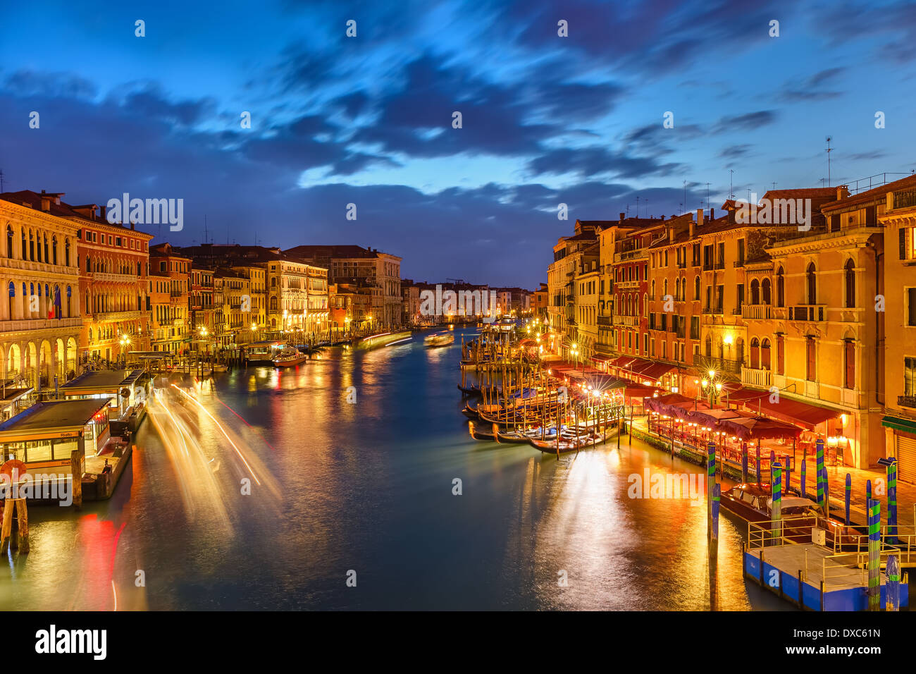 Venice at night Stock Photo - Alamy