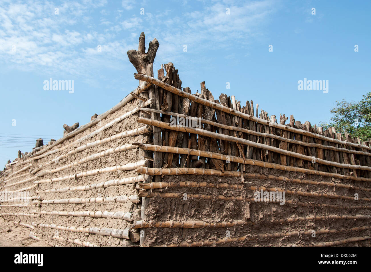 Traditional architecture in northern Peru. Piura Stock Photo - Alamy