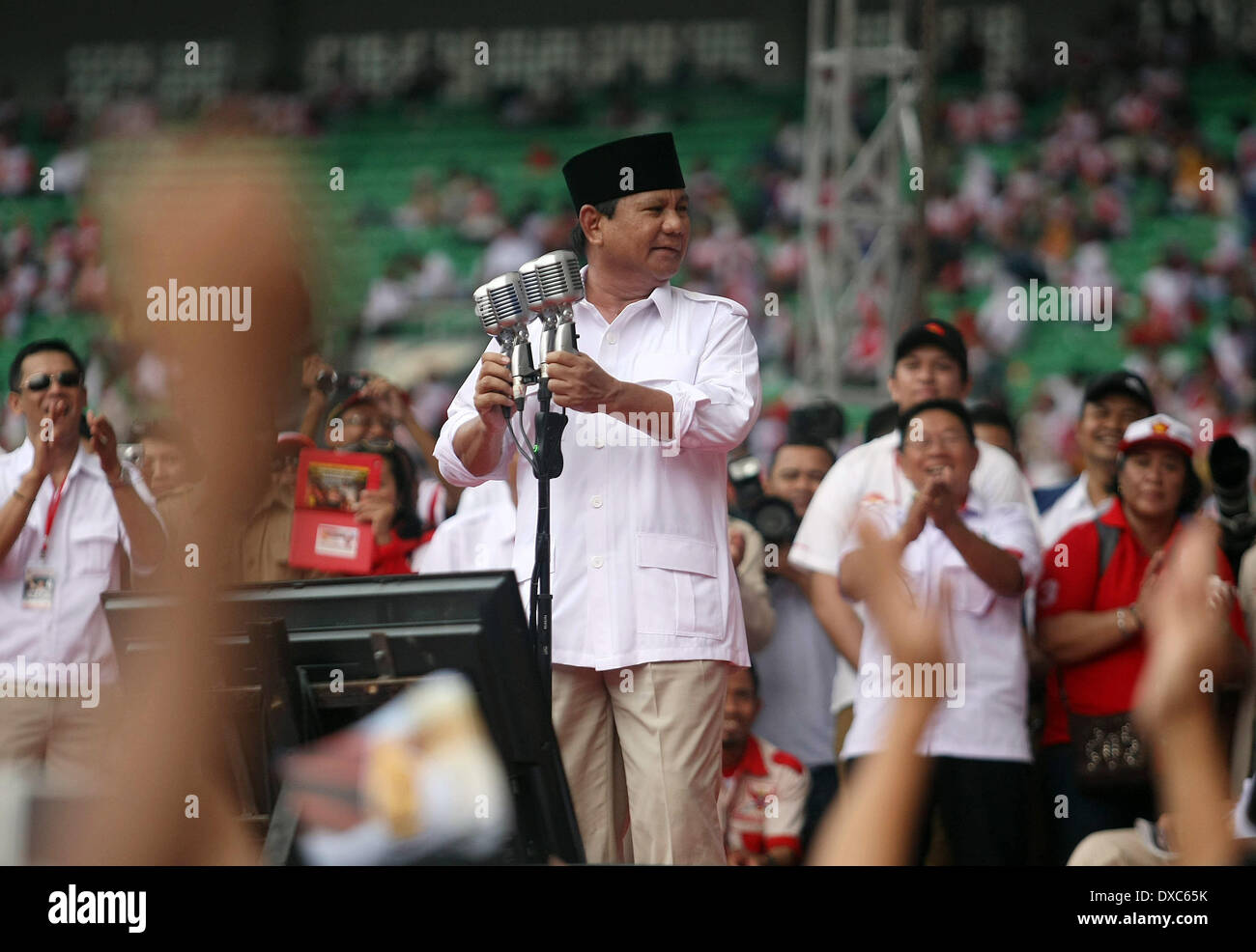 Central Jakarta, Jakarta, Indonesia. 23rd Mar, 2014. PRABOWO SUBIANTO ...