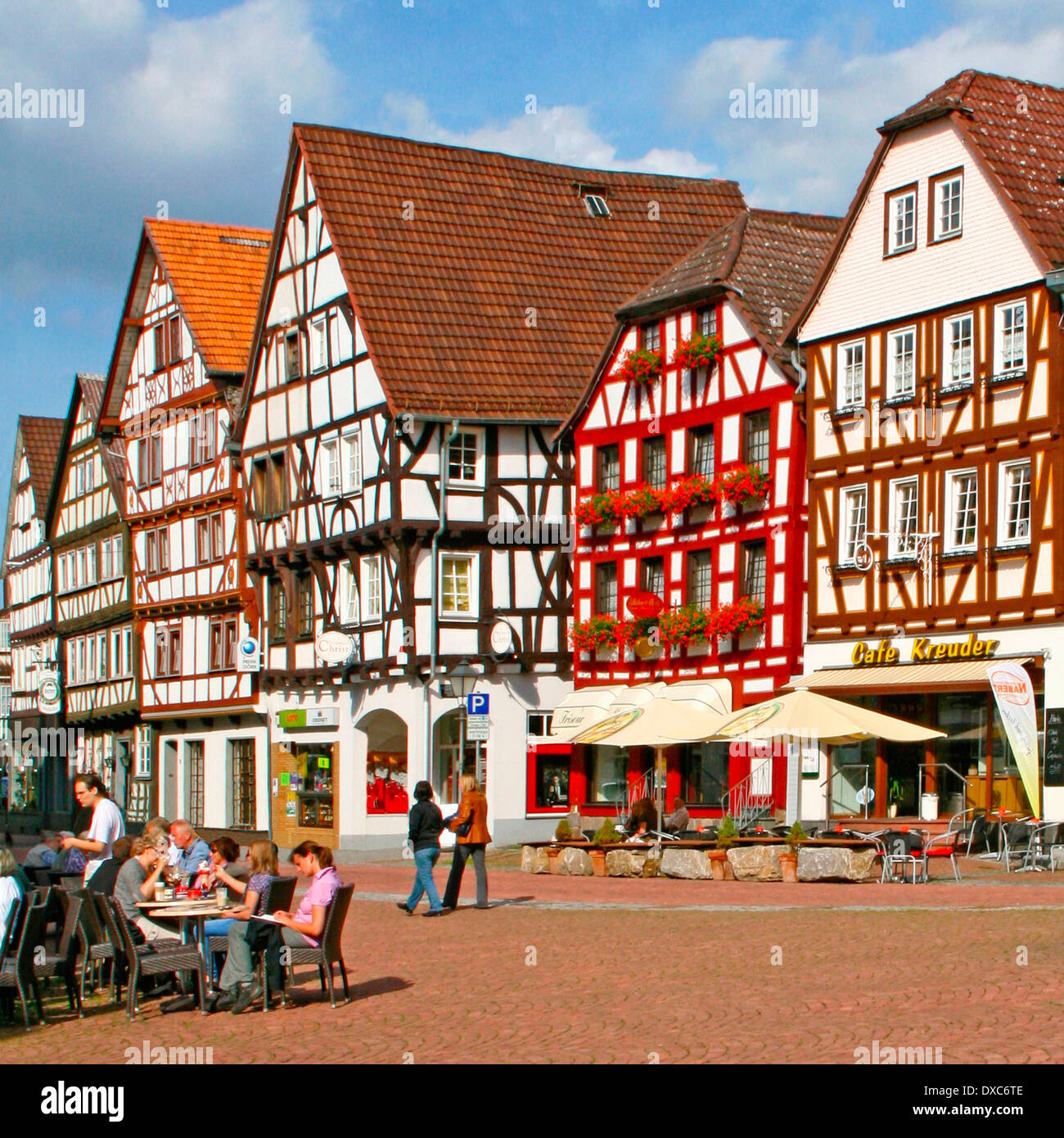 Market Square, Grunberg Stock Photo - Alamy