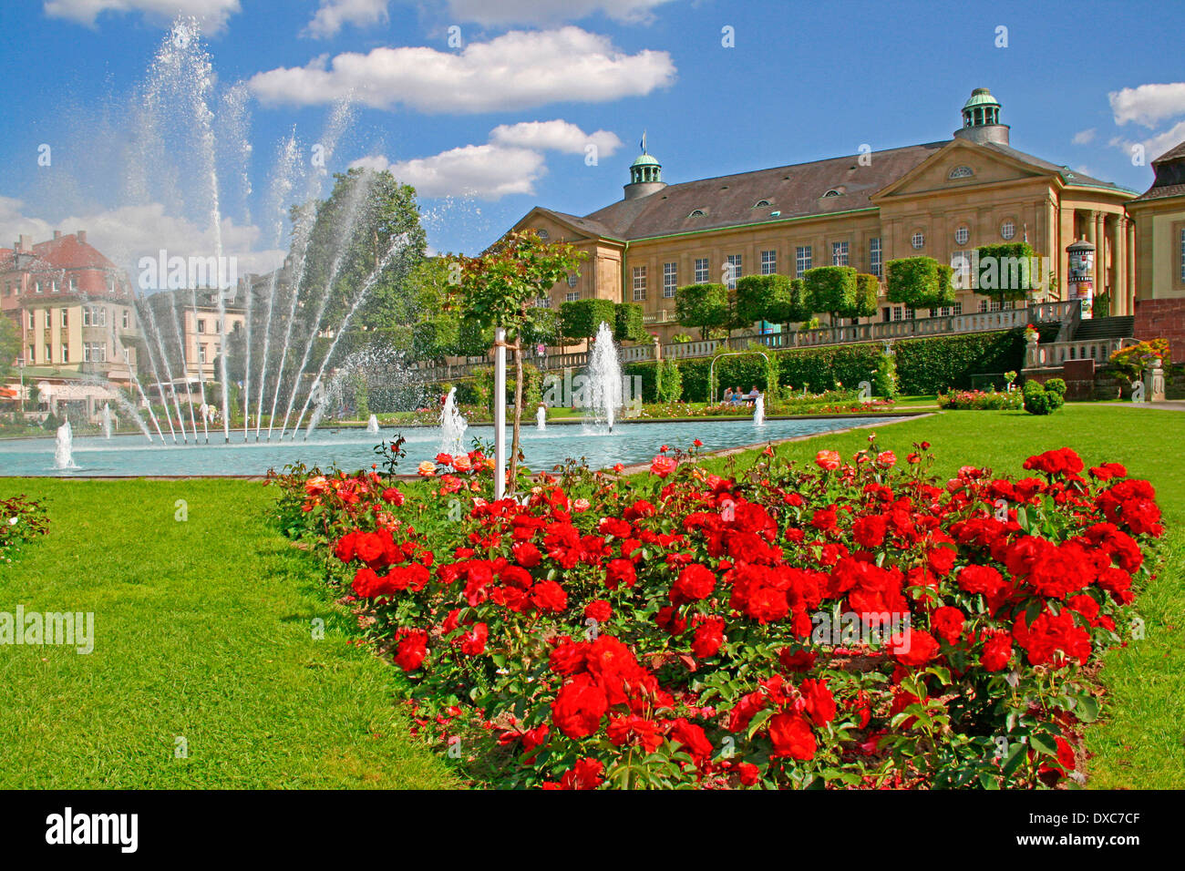 Spa gardens, Bad Kissingen Stock Photo - Alamy