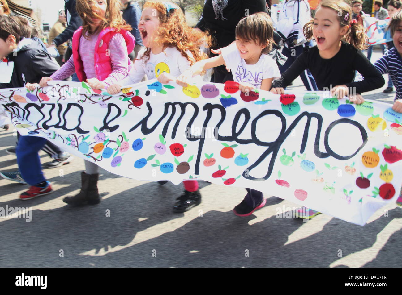 Latina, Italy. 22nd March 2014. Libera Day of Memory and Commitment to ...