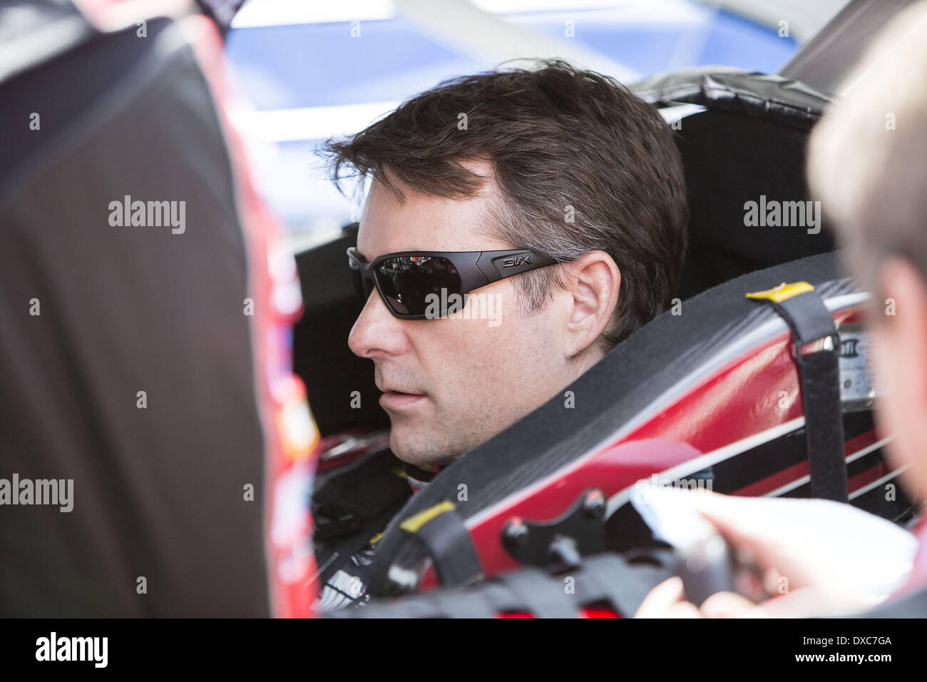 Fontana, California, US. 23rd Mar, 2014. Jeff Gordon, driver of the #24 ...