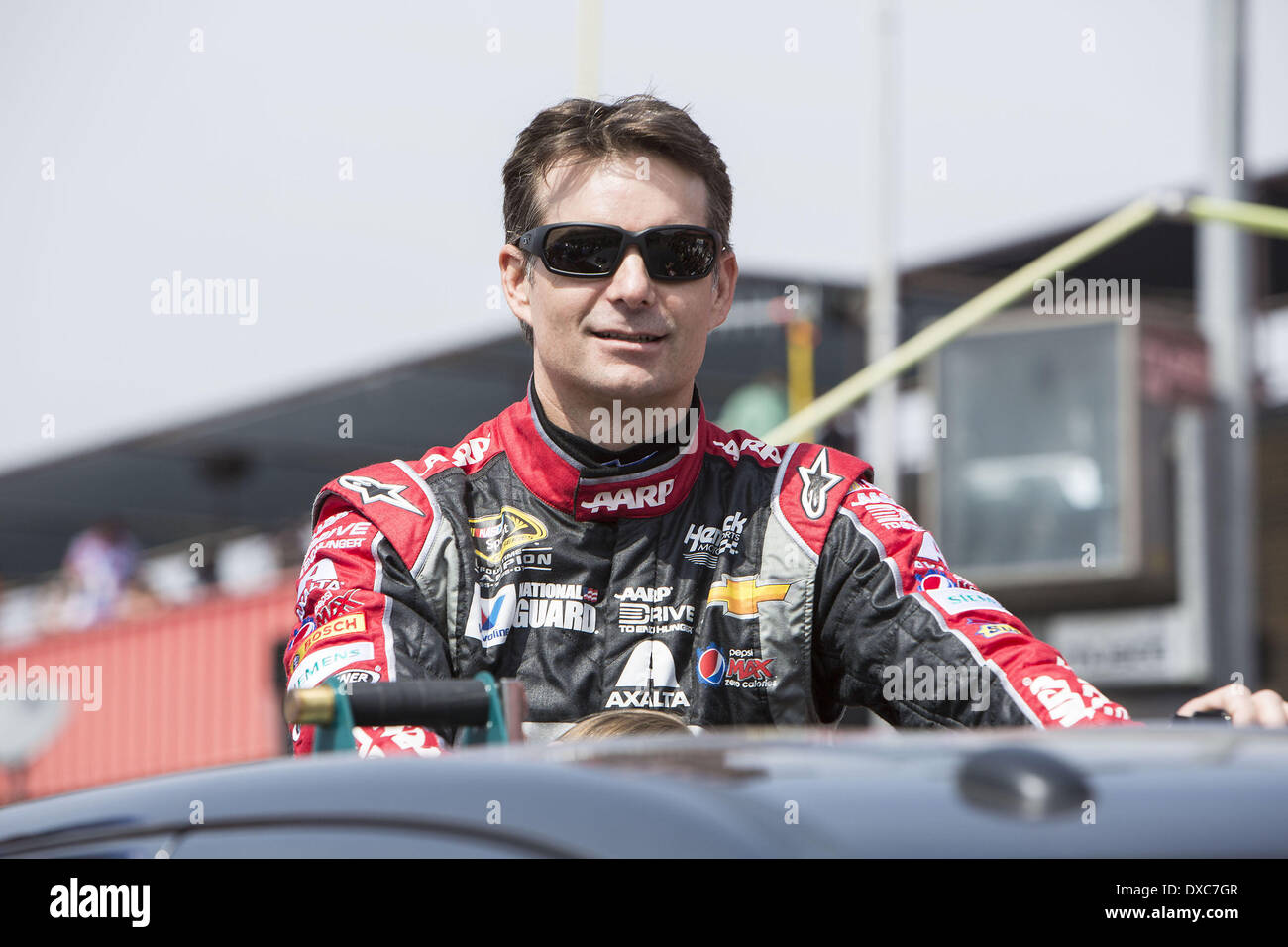 Fontana, California, US. 23rd Mar, 2014. Jeff Gordon, driver of the #24 ...