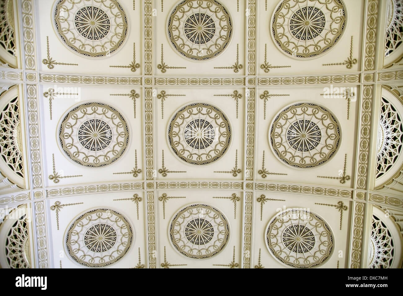 Color shot of a nicely decorated ceiling Stock Photo - Alamy