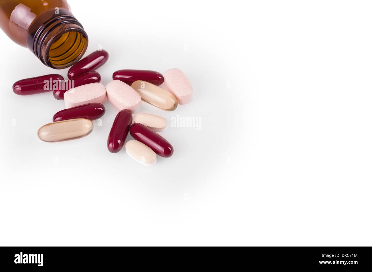 Colorful tablets and pills Stock Photo - Alamy