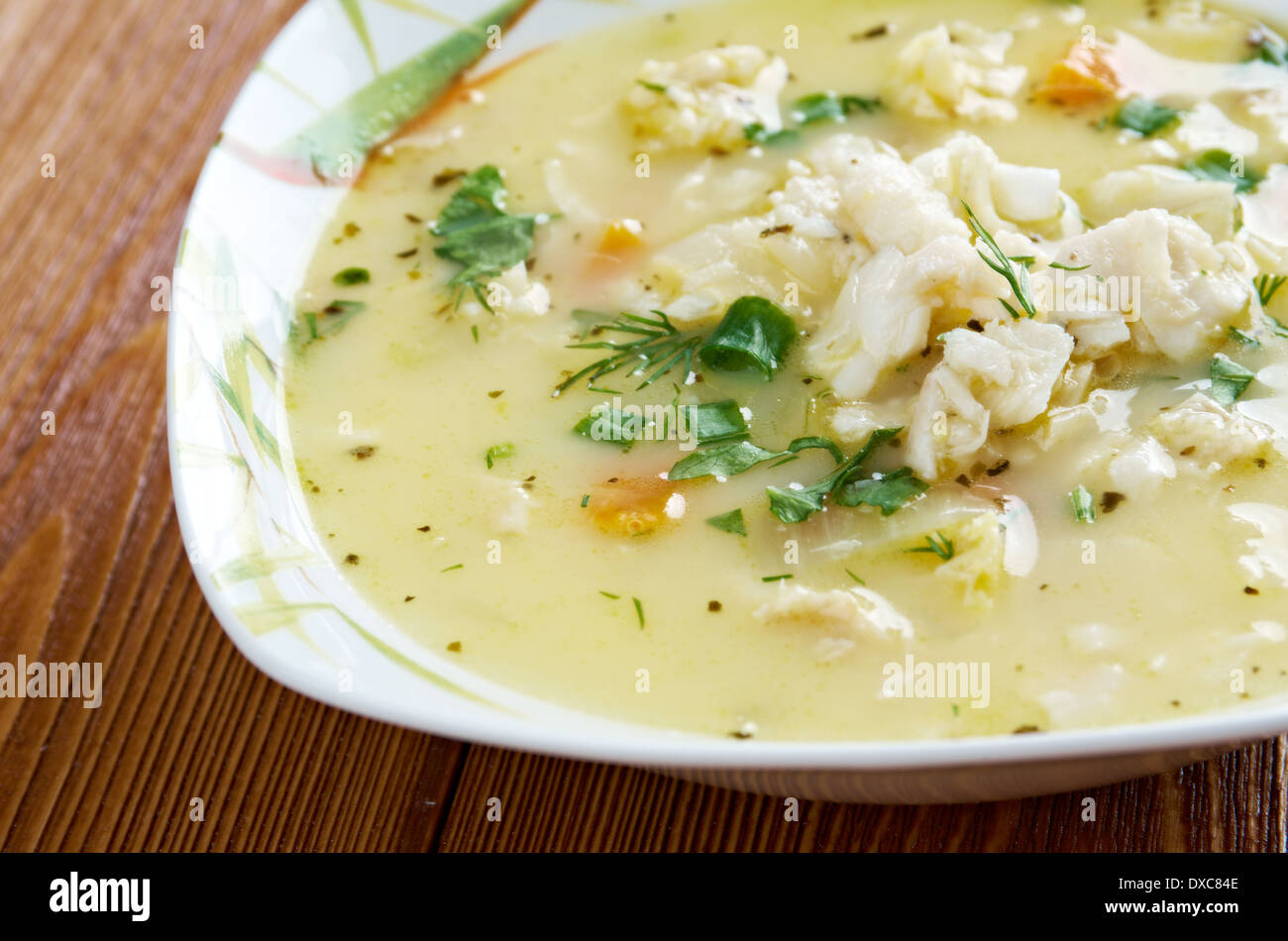 Bourride - traditional fish soup , France Stock Photo - Alamy