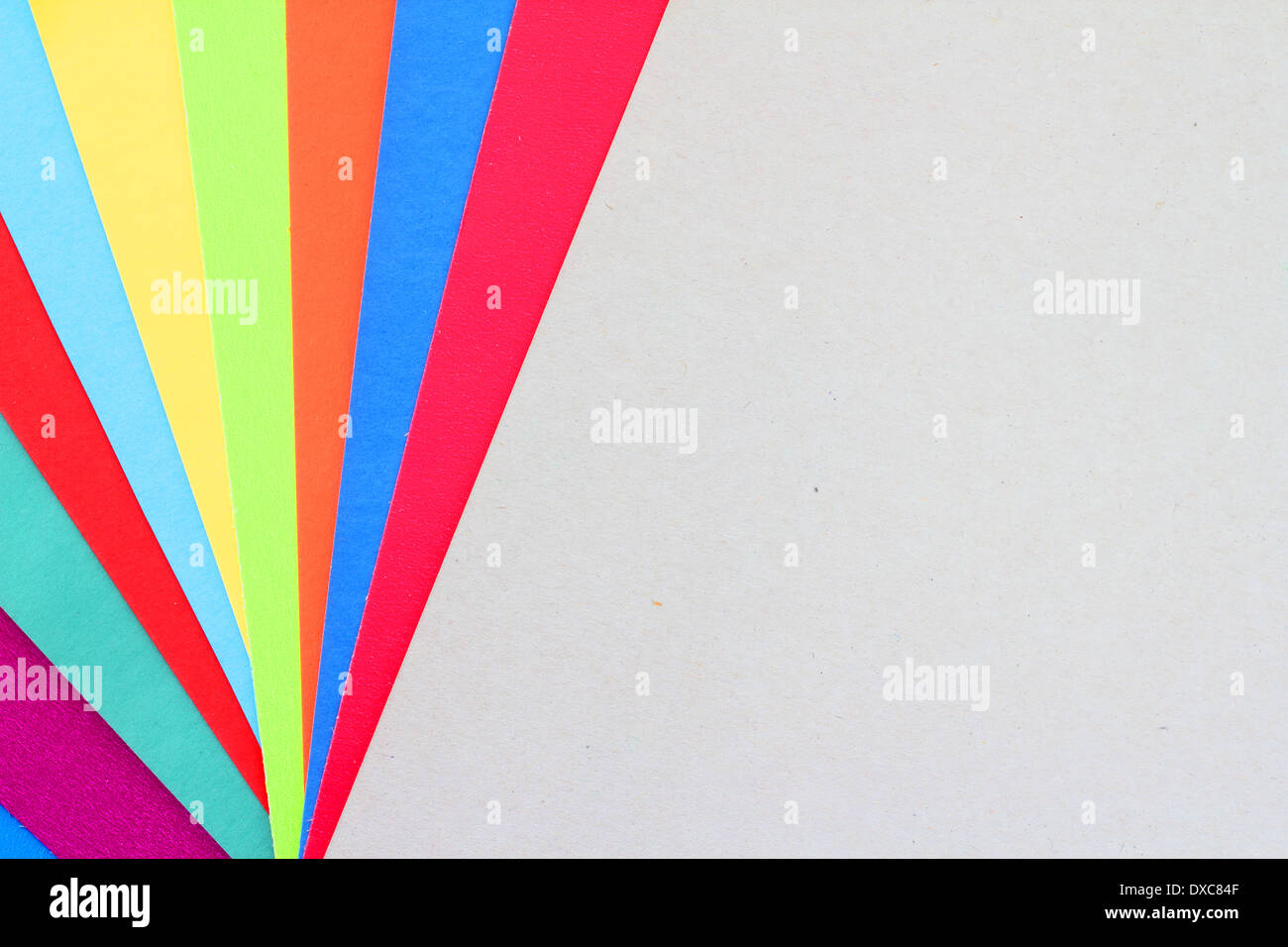 Colourful Paper background with gray copy space Stock Photo - Alamy