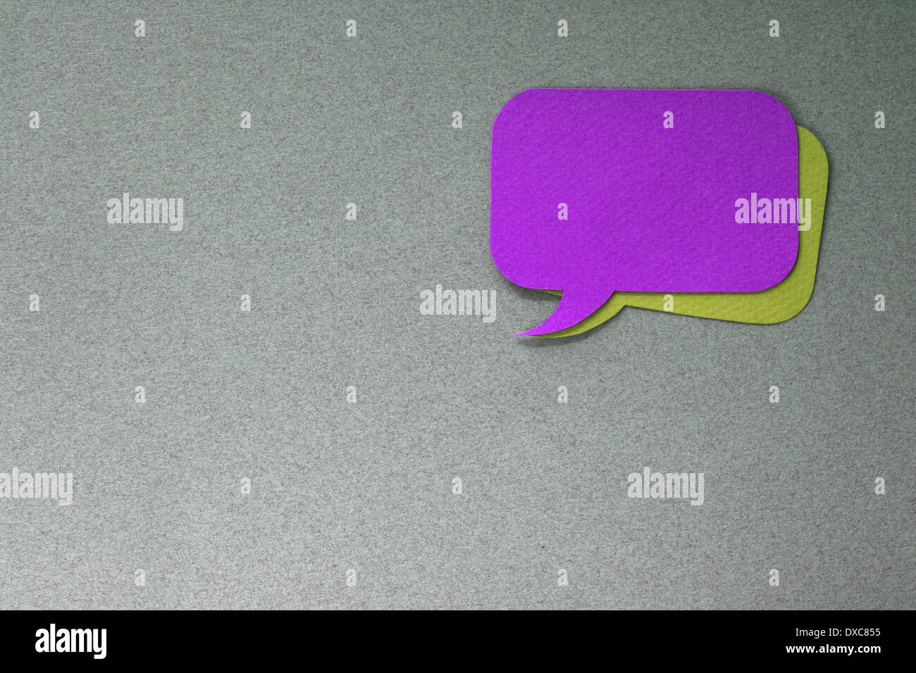 Paper dialog box on gray background with blank empty copy space Stock ...