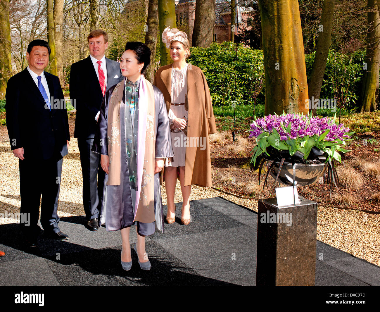 Lisse, The Netherlands. 23rd Mar, 2014. King Willem-Alexander, Queen ...
