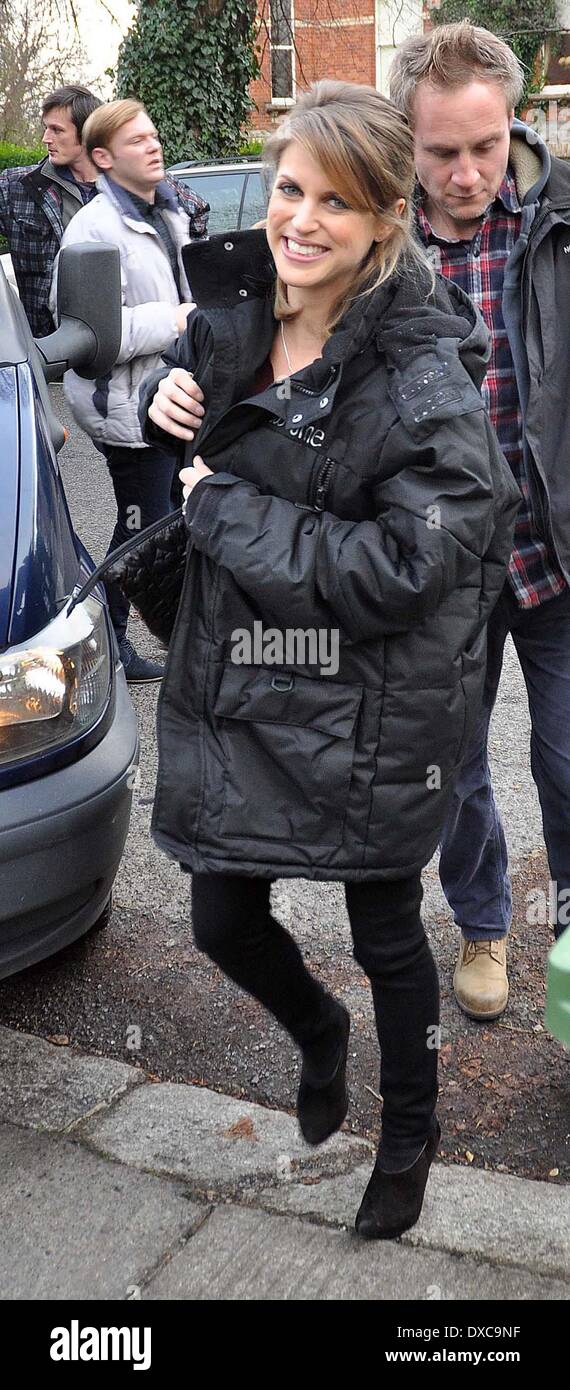 Amy Huberman Cast members on the set of a new Irish comedy film 'The ...