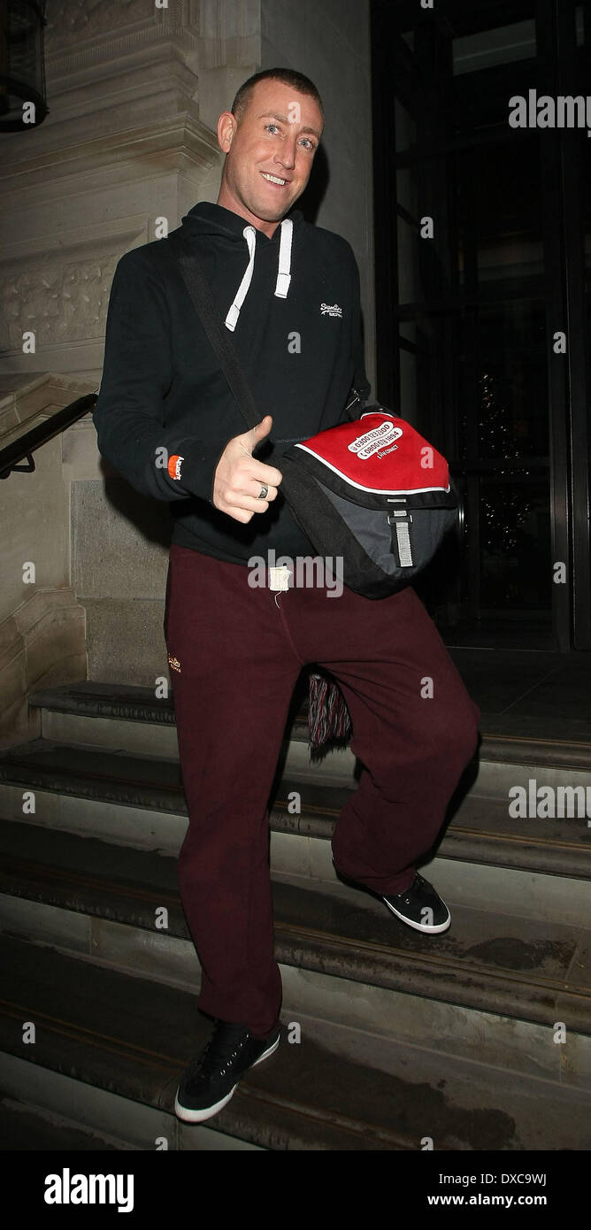 X Factor contestant Christopher Maloney returns to his hotel. London ...