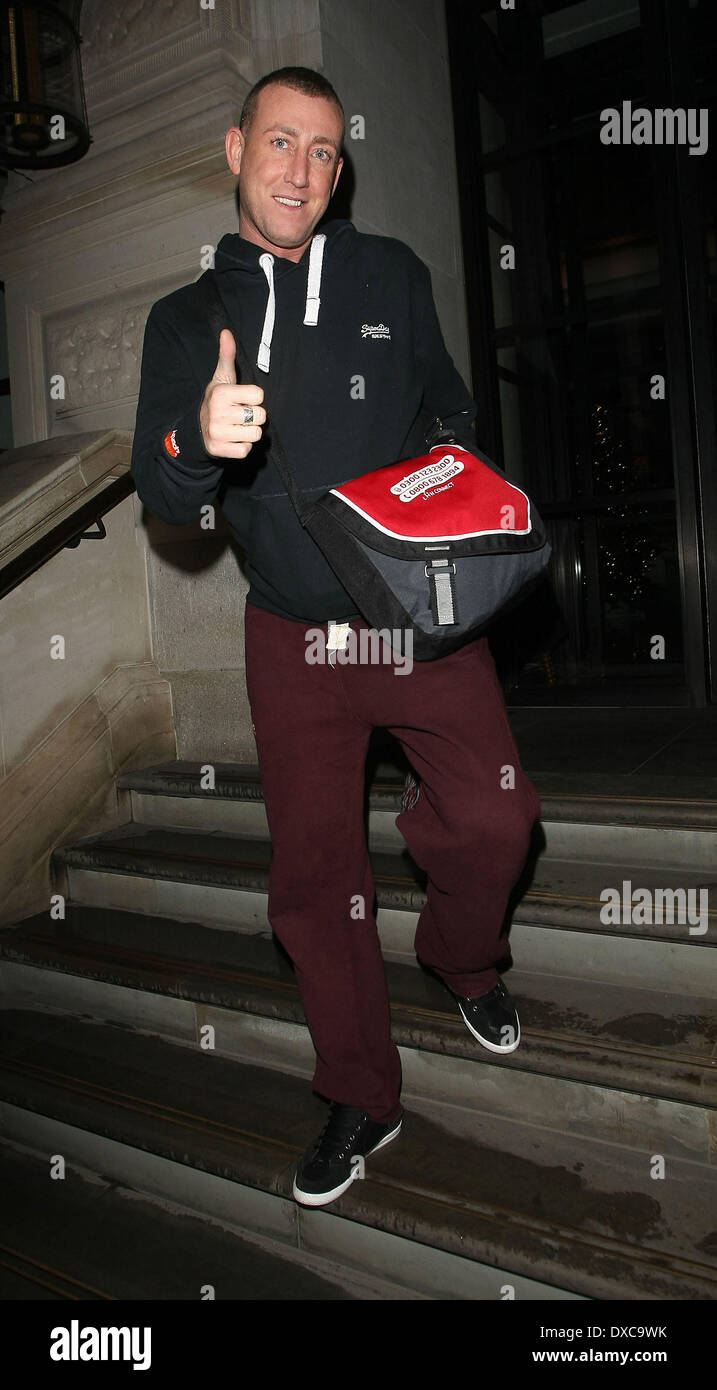 X Factor contestant Christopher Maloney returns to his hotel. London ...