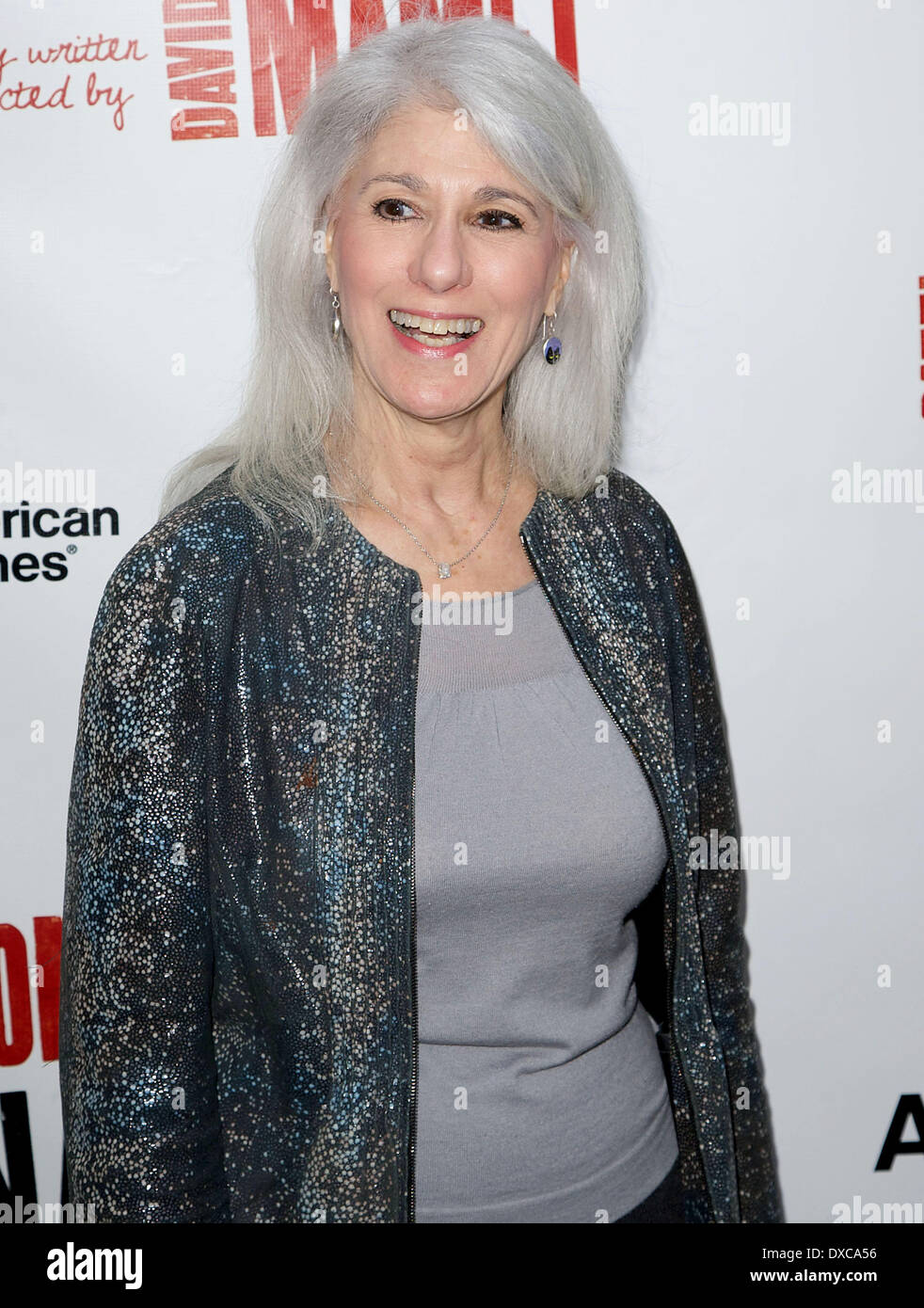 Jamie DeRoy, at the Broadway opening night of 'The Anarchist' at the ...