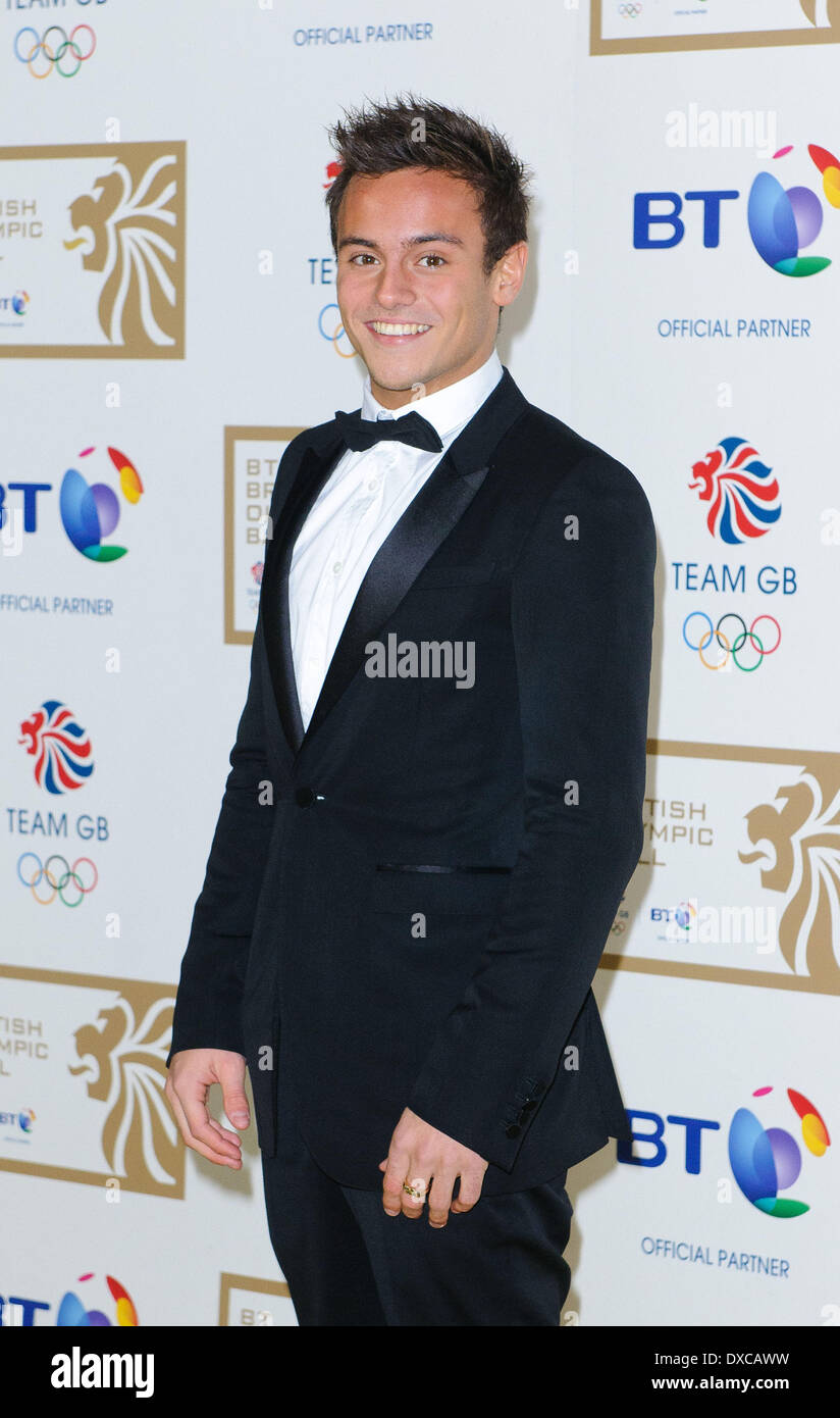 Tom Daley BT British Olympic Ball held at the Grosvenor House ...
