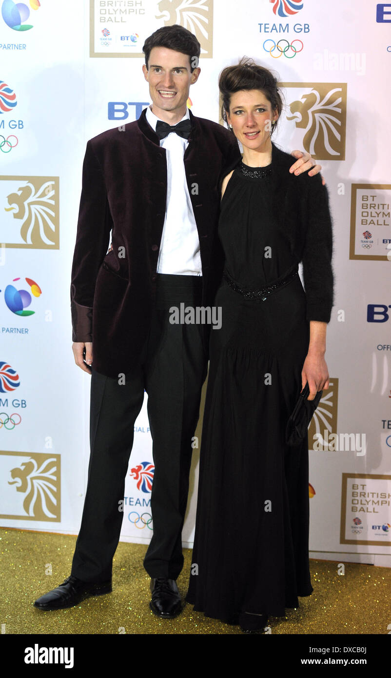 Peter Wilson and guest BT British Olympic Ball held at the Grosvenor ...