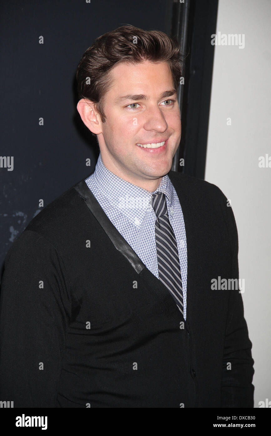 John Krasinski after appearing on the 'Late Show with David Letterman ...