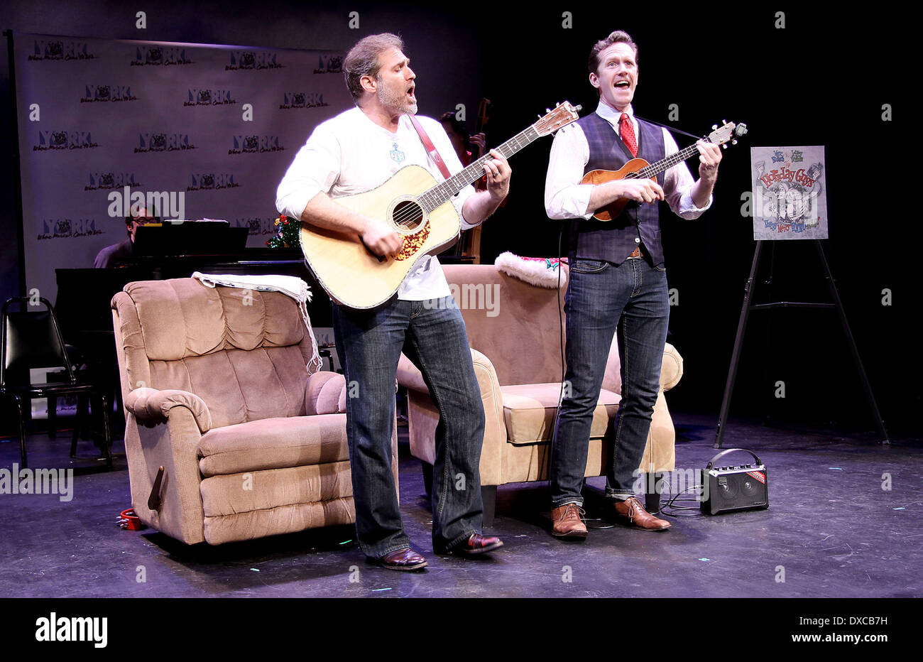 Marc Kudisch and Jeffry Denman at the press rehearsal for ‘The Holiday ...