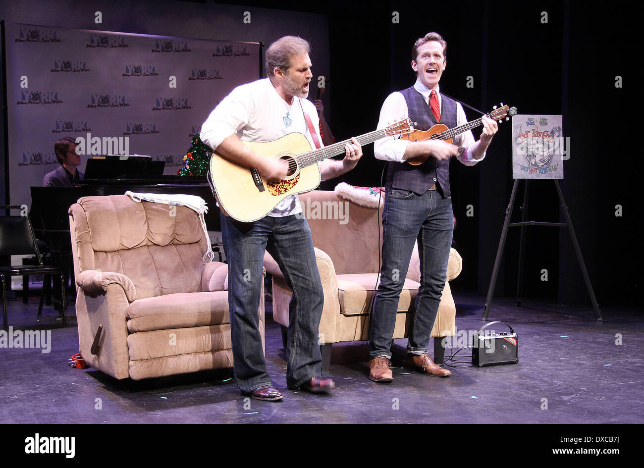 Marc Kudisch and Jeffry Denman at the press rehearsal for ‘The Holiday ...