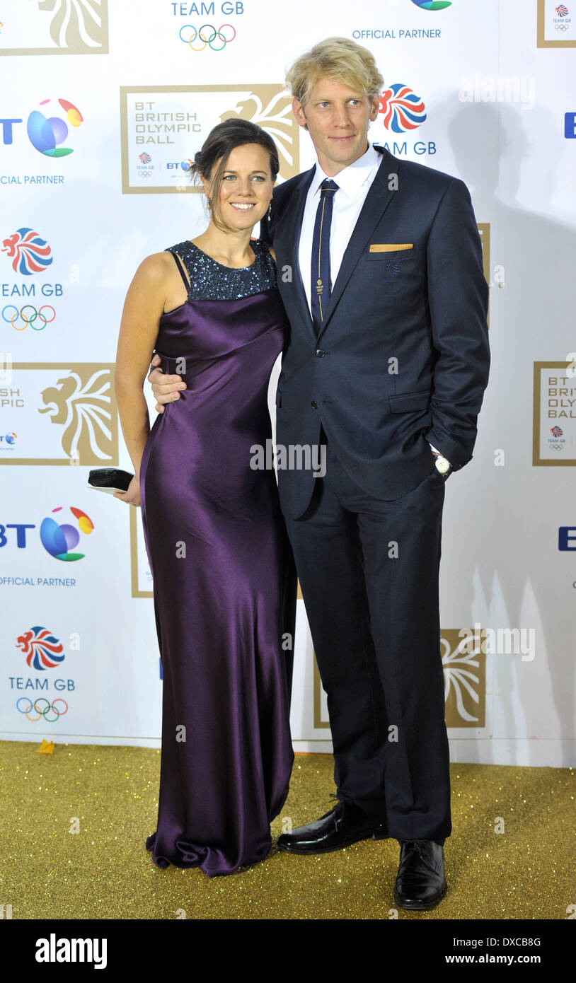 Andy Triggs Hodge and guest BT British Olympic Ball held at the ...