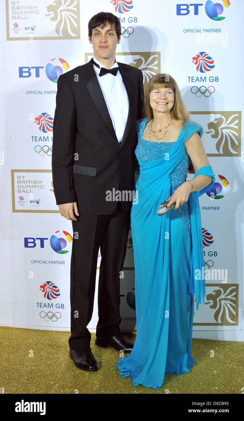 Ben Pipes and guest BT British Olympic Ball held at the Grosvenor House ...