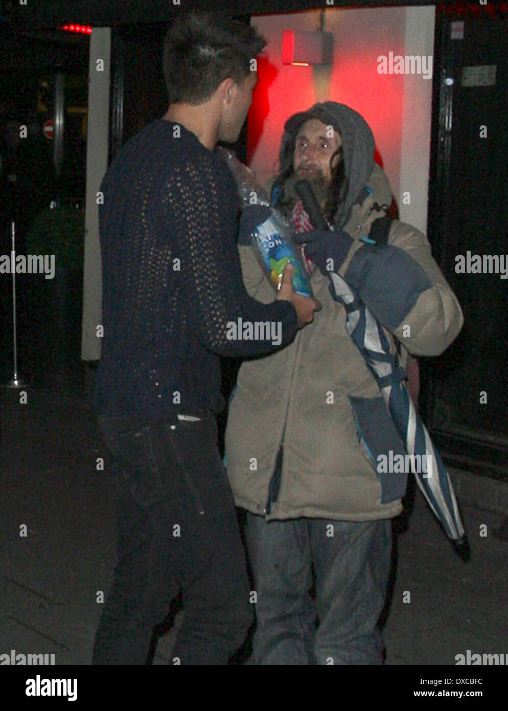 Leandro Penna, leaving the 'Mahiki Coconut Christmas party' at Mahiki ...