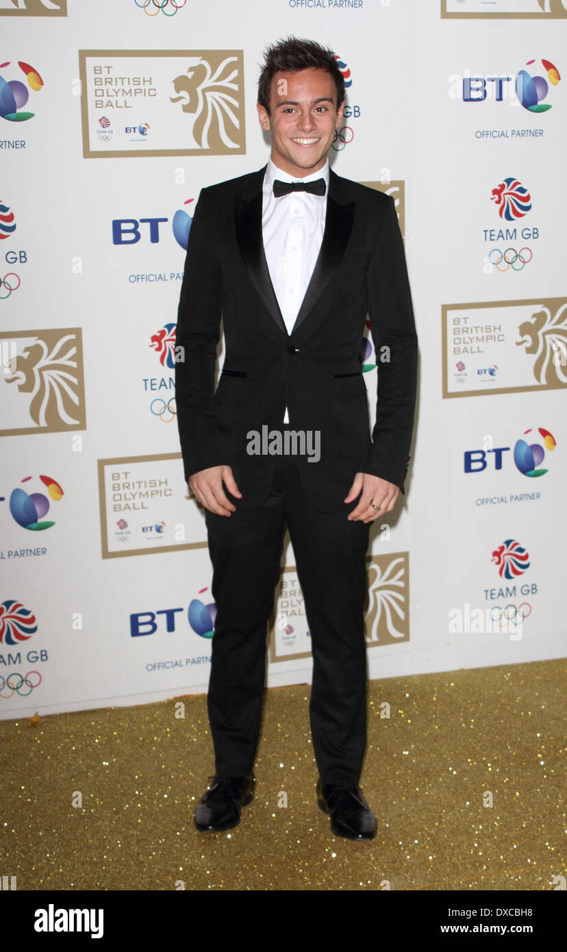 Tom Daley BT British Olympic Ball held at the Grosvenor House ...