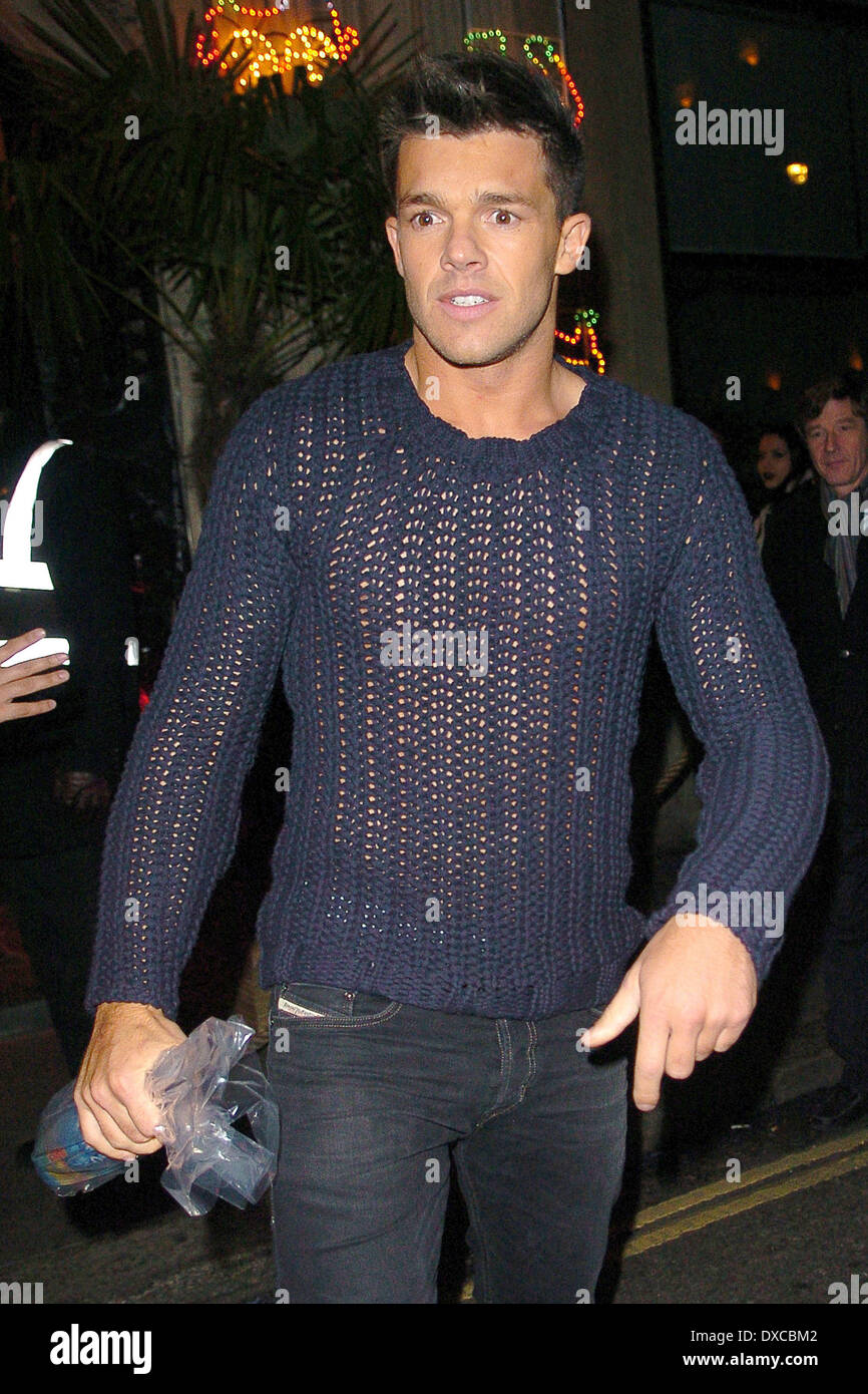 Leandro Penna, leaving the 'Mahiki Coconut Christmas party' at Mahiki ...