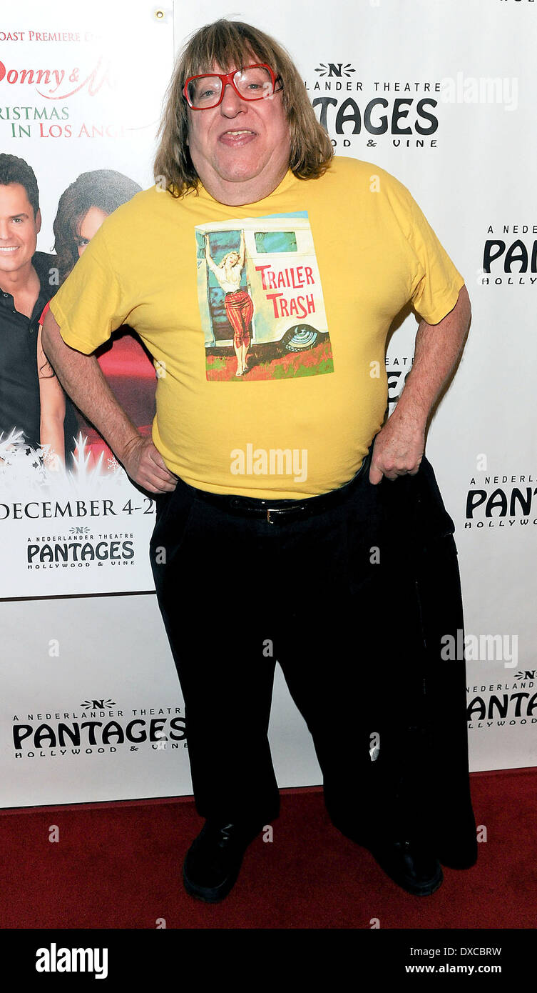 Bruce Vilanch, at the Donny & Marie Osmond Christmas show at the ...