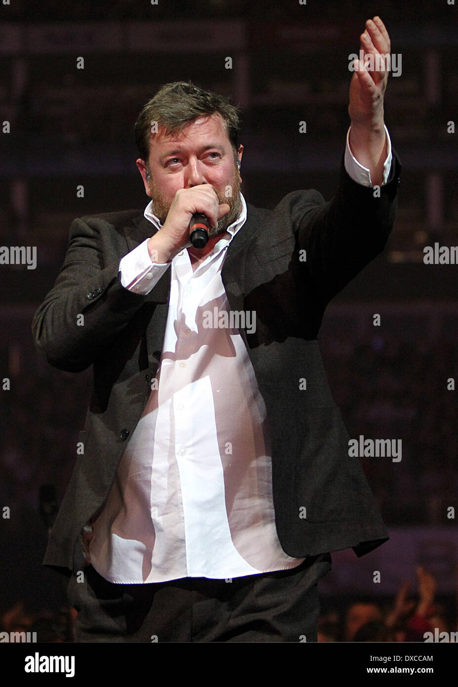 Guy Garvey Elbow perform live at the O2 Arena in Greenwich London ...