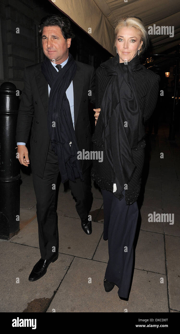 Tamara Beckwith leaving Loulou's private members club. London, England ...
