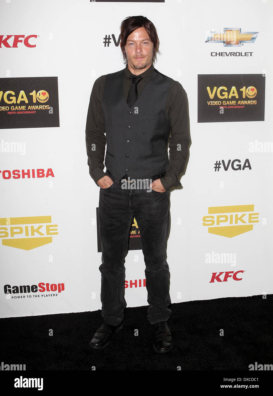 Norman Reedus, at Spike TV's 10th annual Video Game Awards at Sony ...