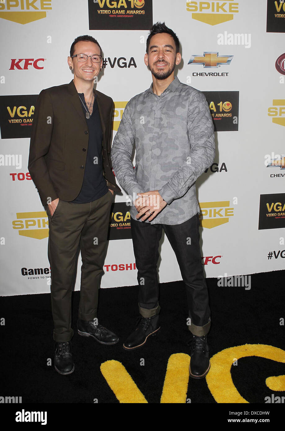 Chester Bennington, Mike Shinoda, at Spike TV's 10th annual Video Game ...