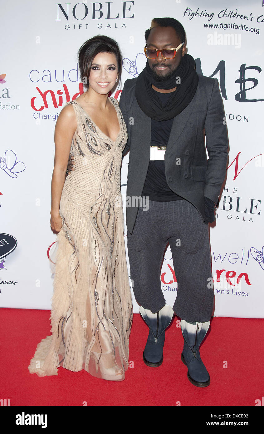Eva Longoria and Will.I.Am The Noble Gift Gala held at the ME Hotel ...